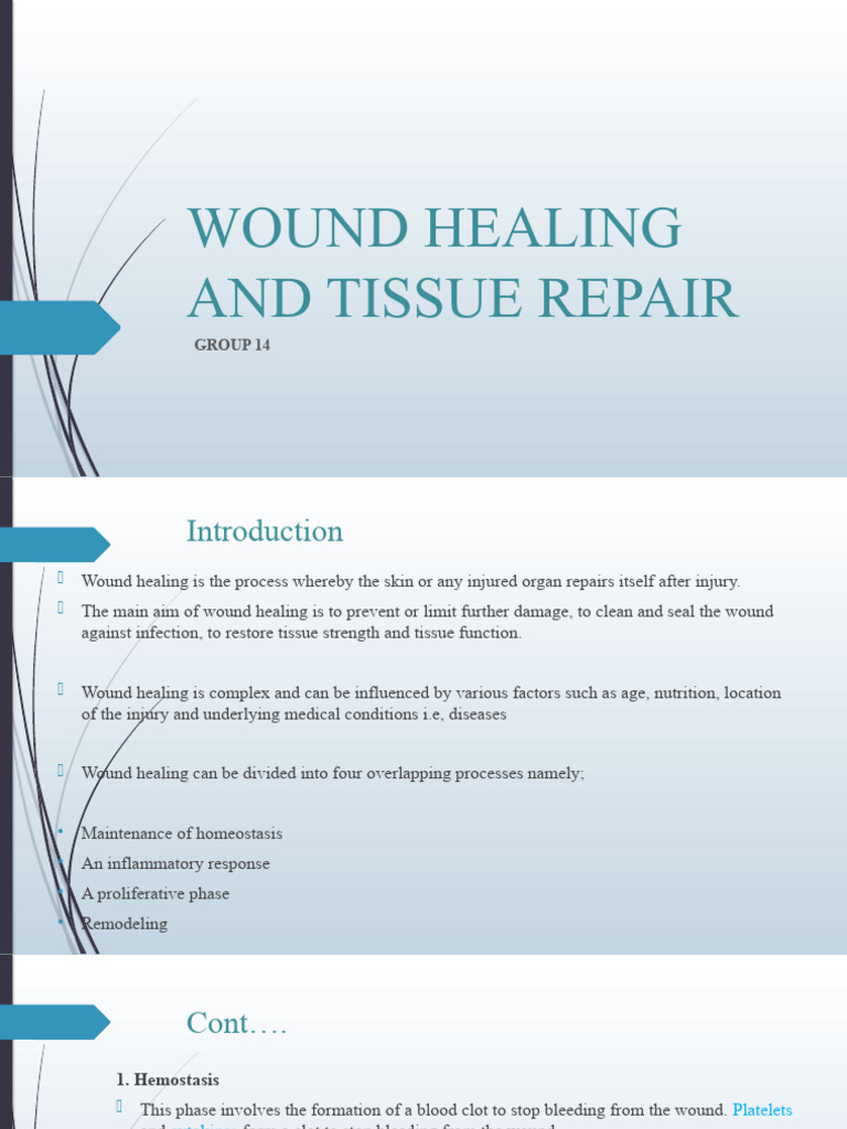 Wound Healing and Tissue Repair | PDF | Wound Healing | Extracellular ...