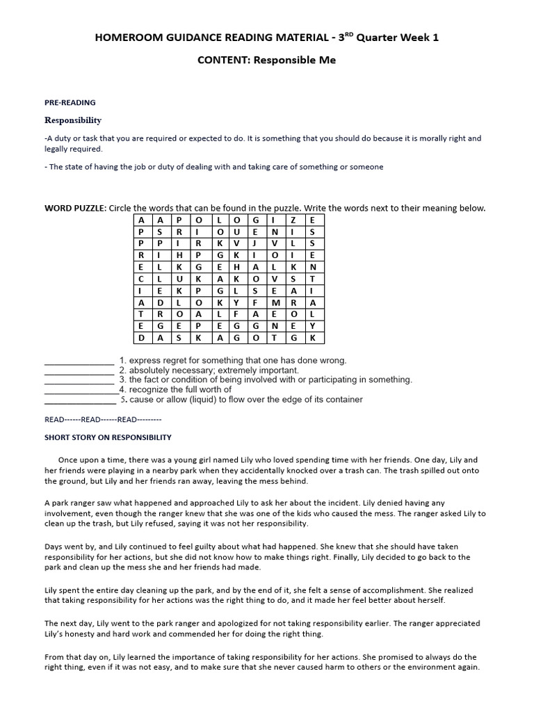 New Reading Material HGP g9 Wk1 | PDF | Wellness