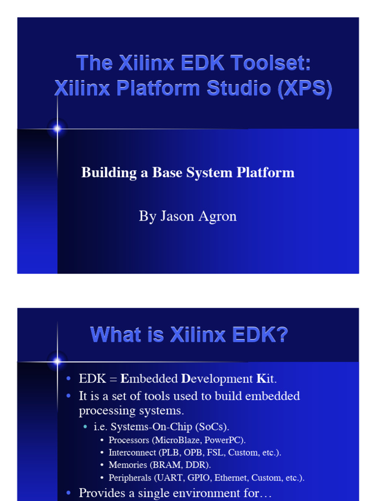 Edk Basesystembuilder | Download Free PDF | System On A Chip | Field Programmable Gate Array