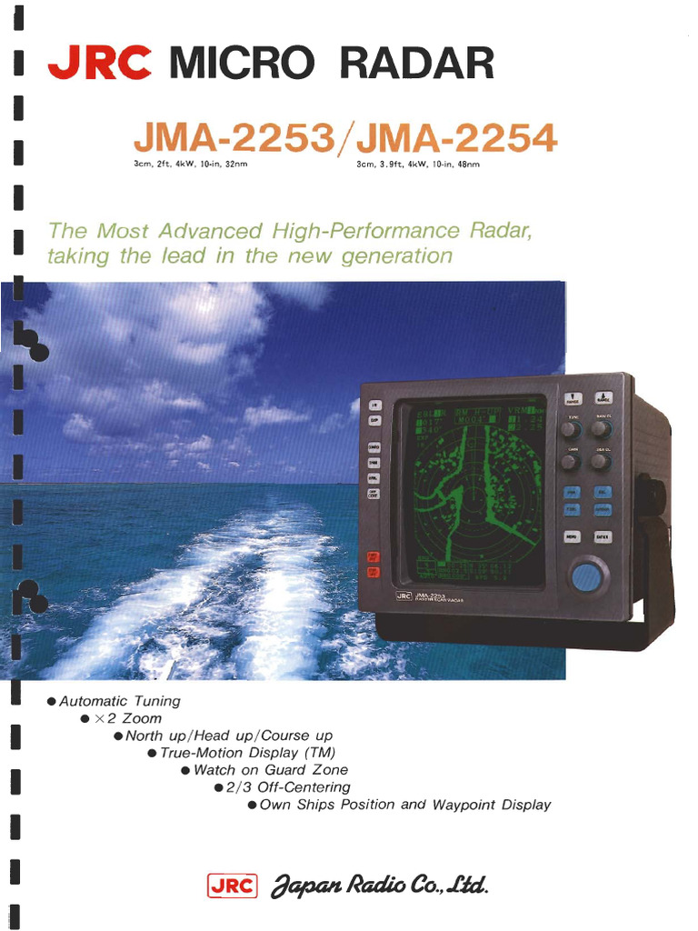 JRC JMA-2253 JMA-2254 Radar Brochure | PDF