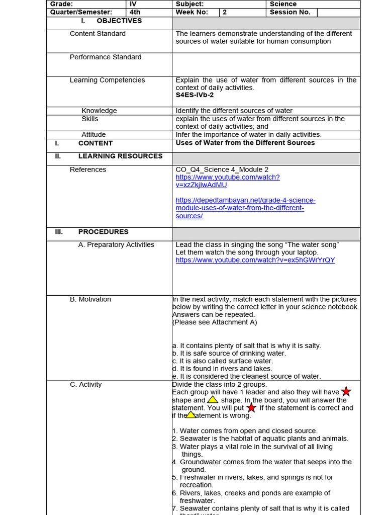 Multigrade Lesson Plan | PDF