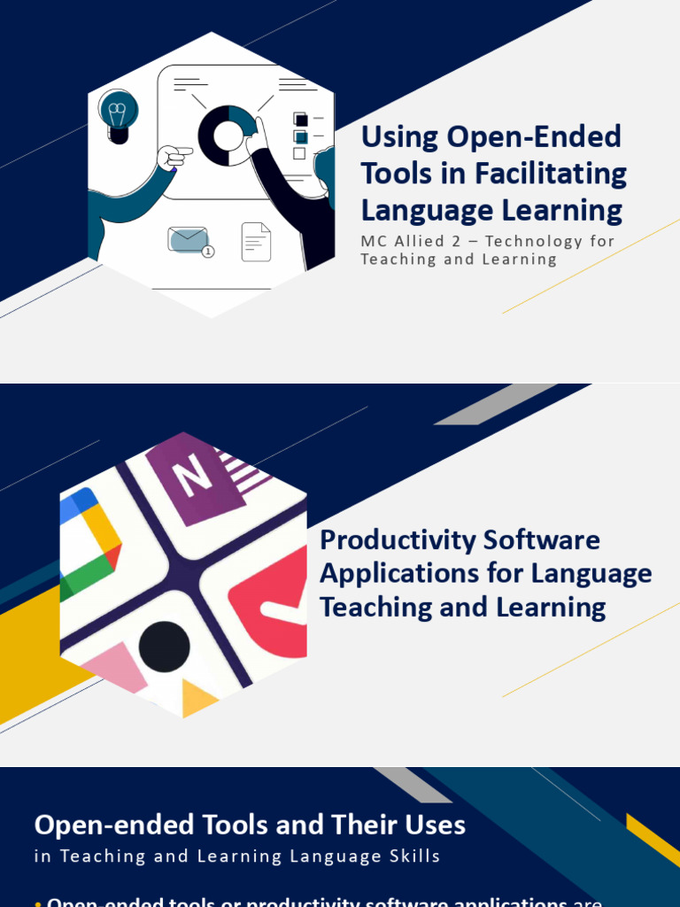 Using Open-Ended Tools in Facilitating Language Learning | PDF ...