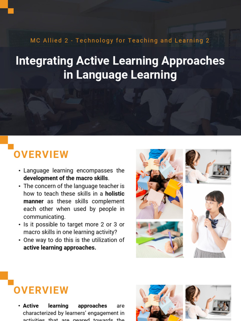Active Learning Approaches For Language Learning | PDF | Project Based ...