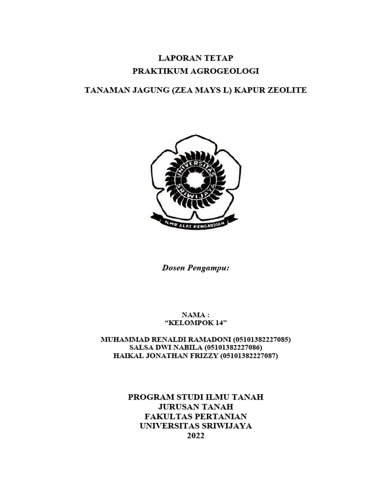 Laprak Agrogeologi | PDF