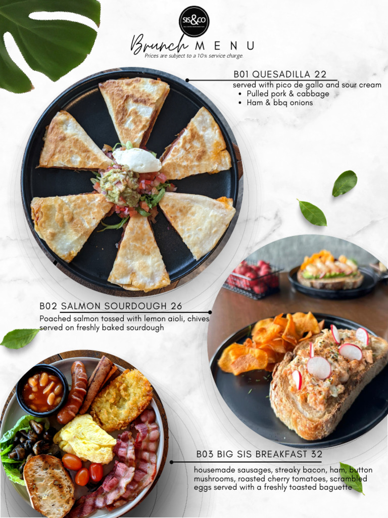 Sis & Co Menu 23 | PDF