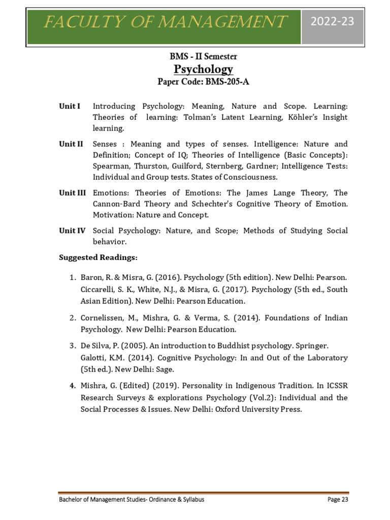 BMS 205 A | PDF | Self-Improvement | Science & Mathematics