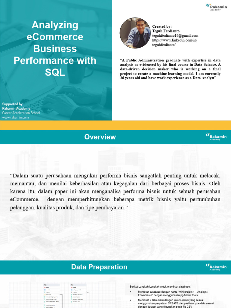 Analisis Kinerja eCommerce dengan SQL | PDF | Bisnis