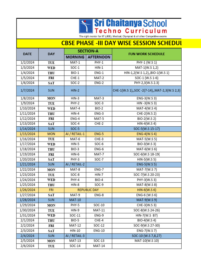Ratlam-Phase 3 Schedule | PDF | Sarbanes–Oxley Act