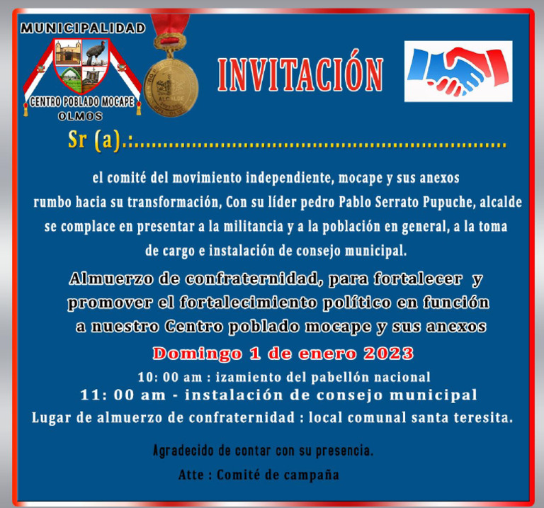 Invitación Mocape | PDF