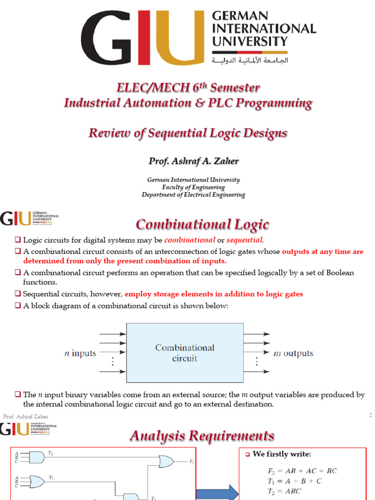 Lec2 Notes PLC | PDF | Electronic Circuits | Logic Gate