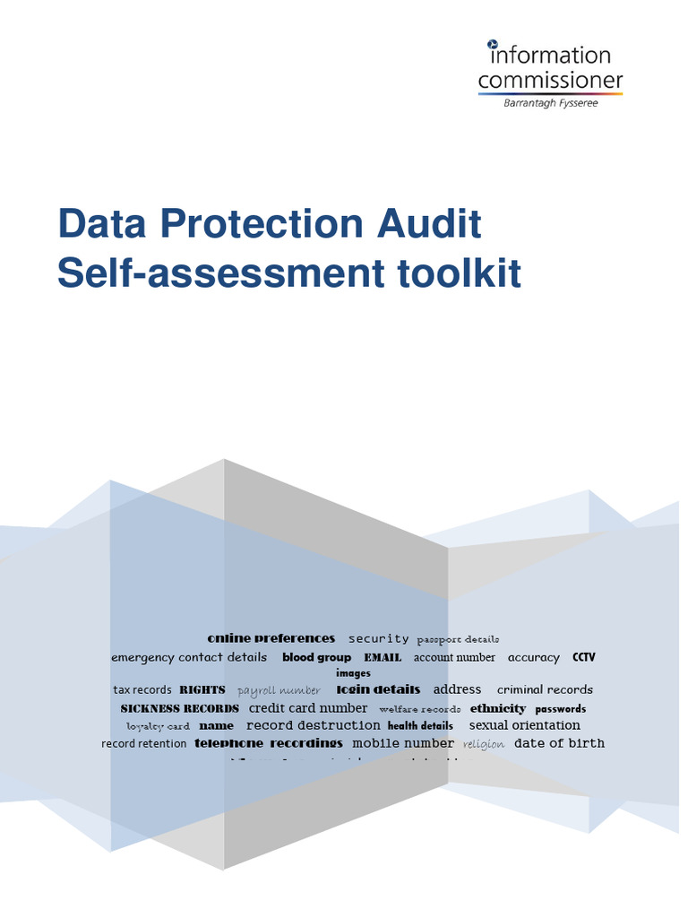 Data Protection Audit Self-Assessment Toolkit | PDF
