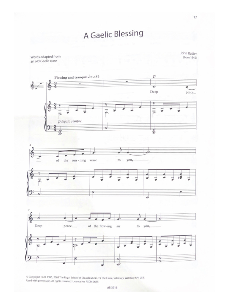 A Gaelic Blessing | PDF