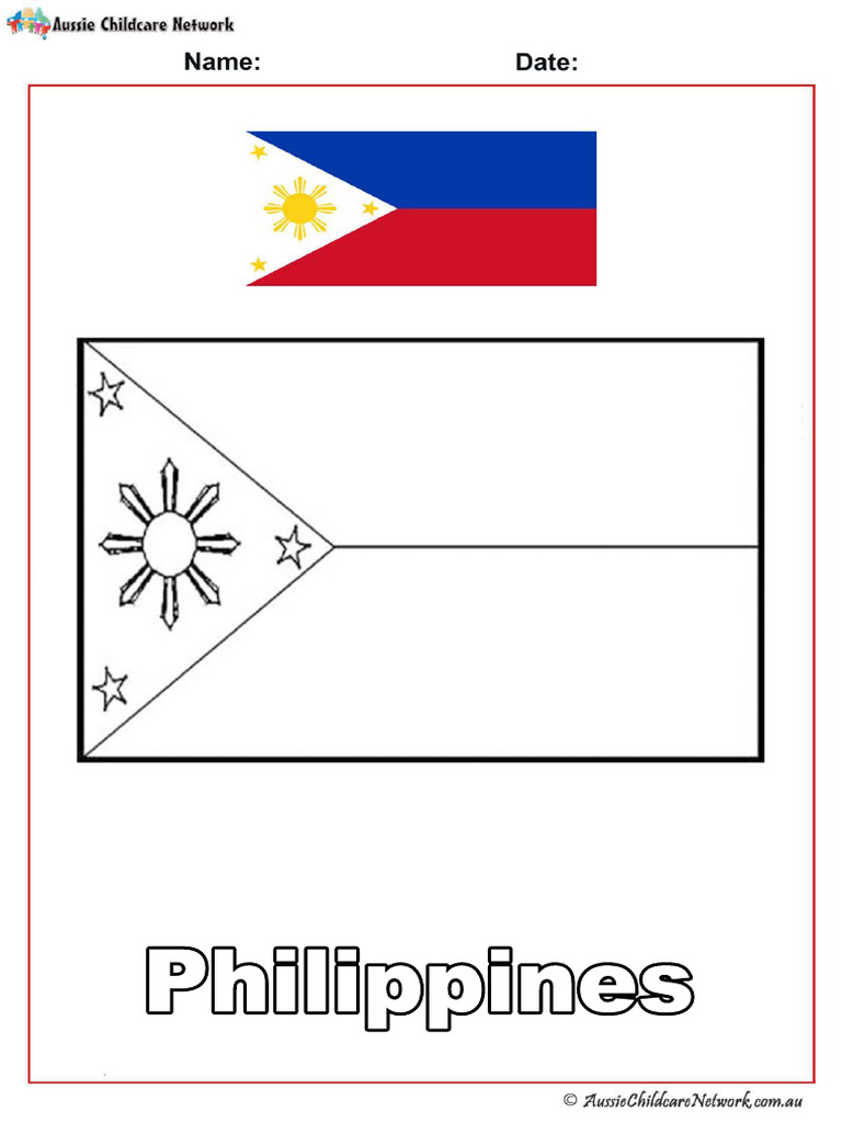 World Flags Colouring Philippines | PDF