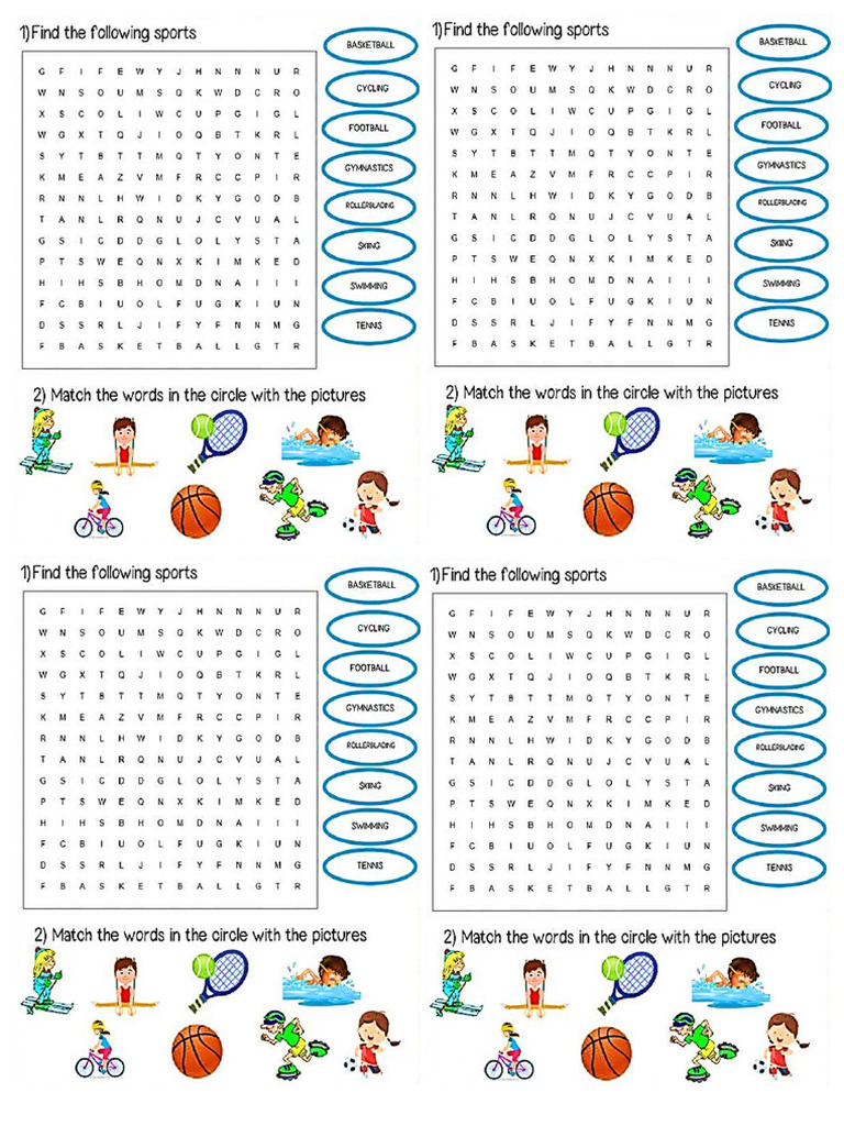 Wordsearch Sports | PDF