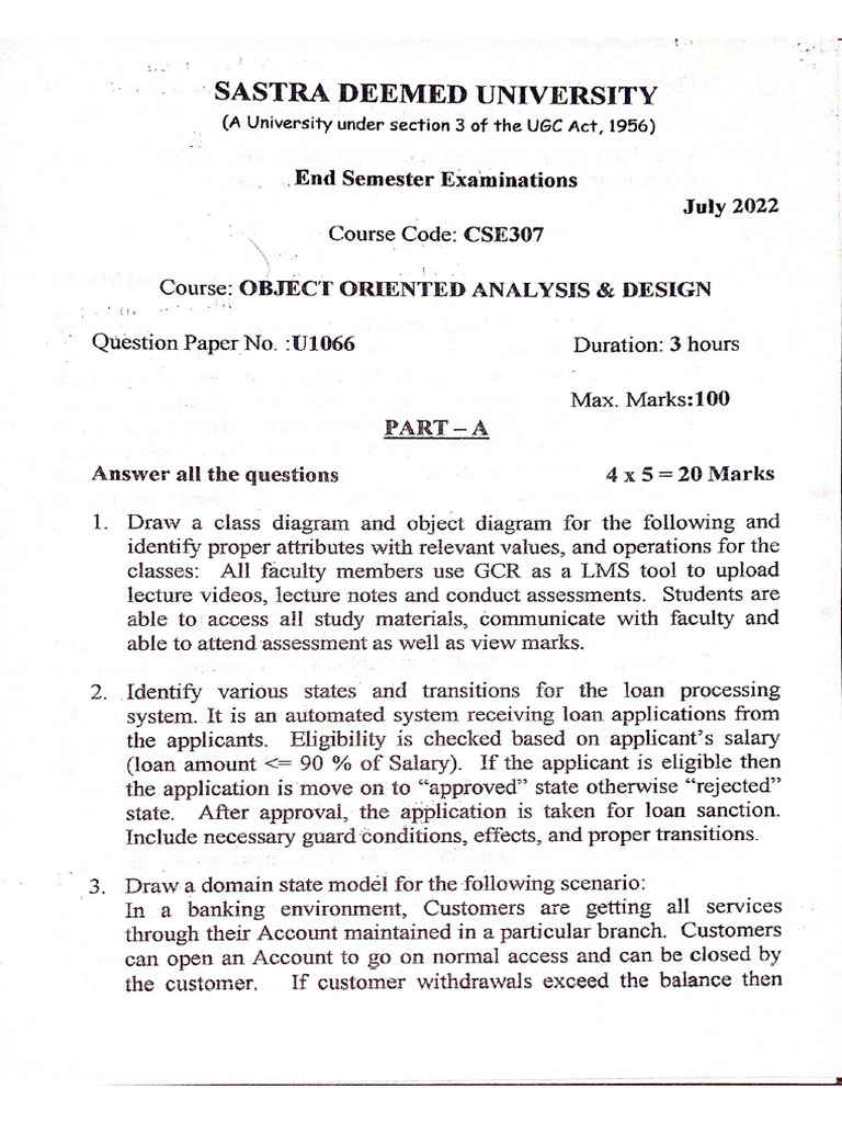 Ooad-July 2022 | PDF