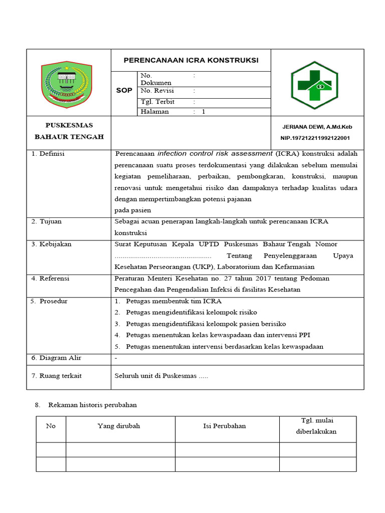 Sop Icra Konstruksi | PDF