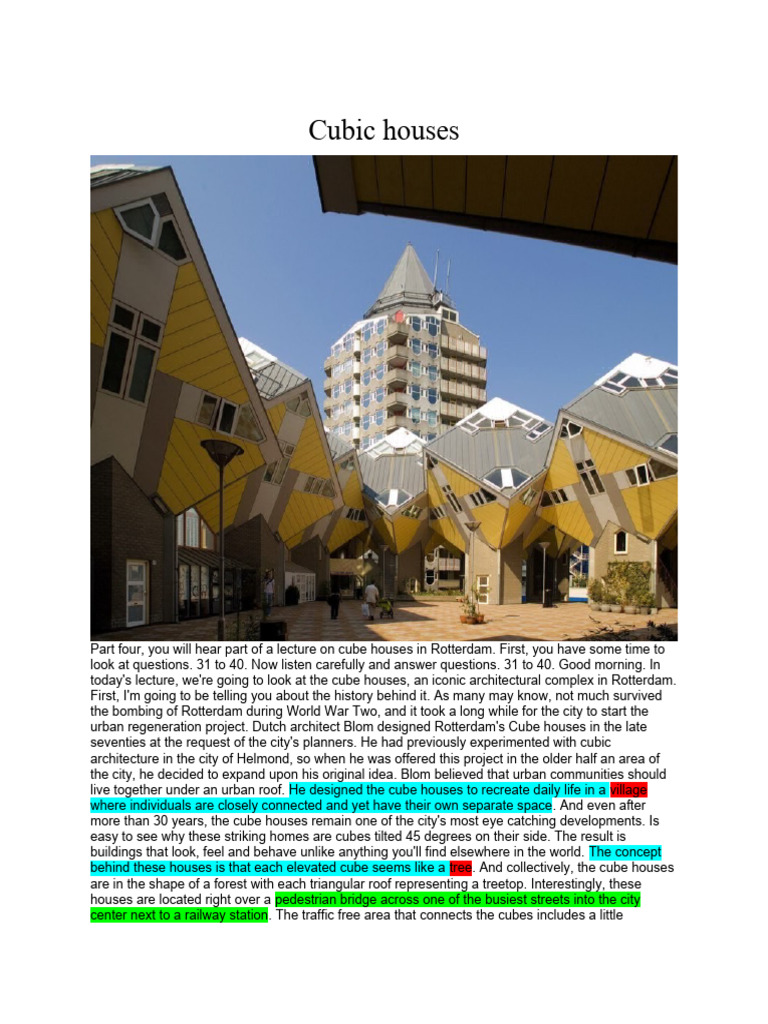 Cubic Houses | PDF | Buildings And Structures
