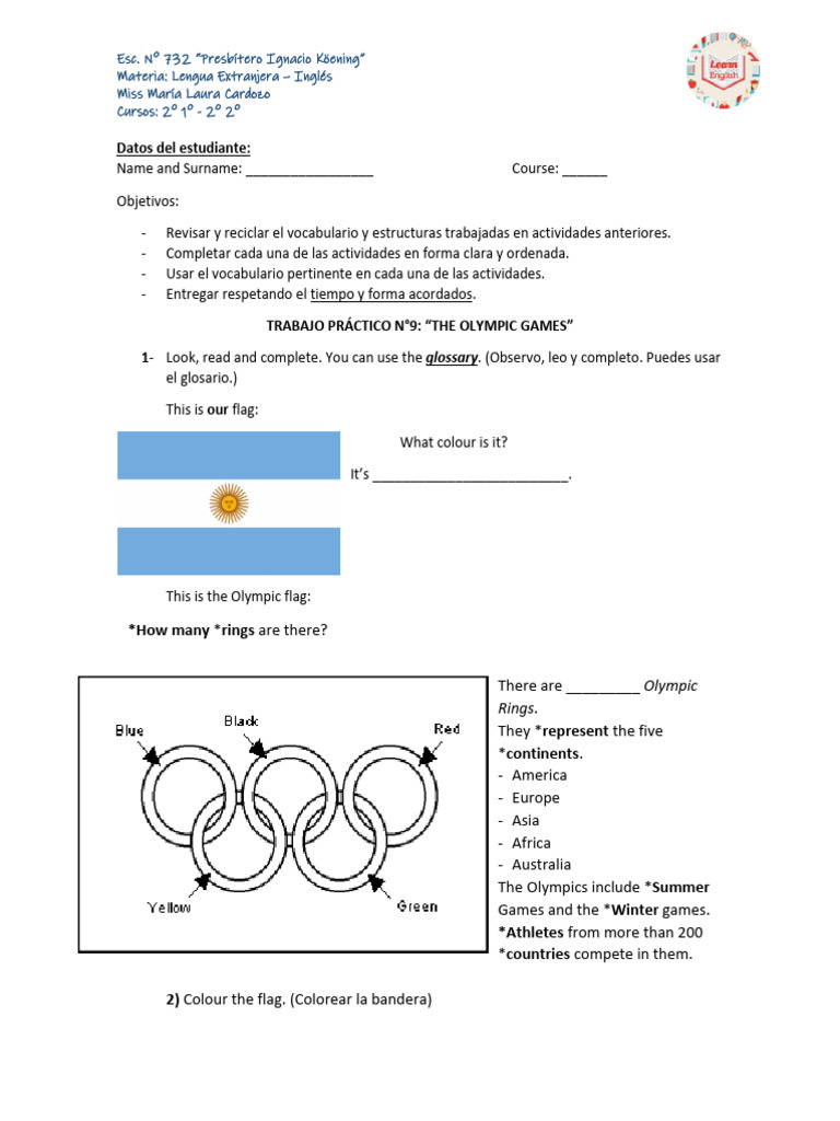 TP 9 the Olympic Games | PDF