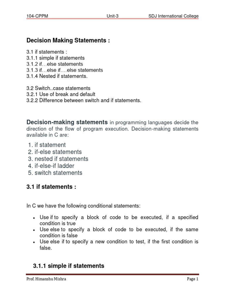 Unit-3 CPPM | PDF Unit-3 CPPM | PDF