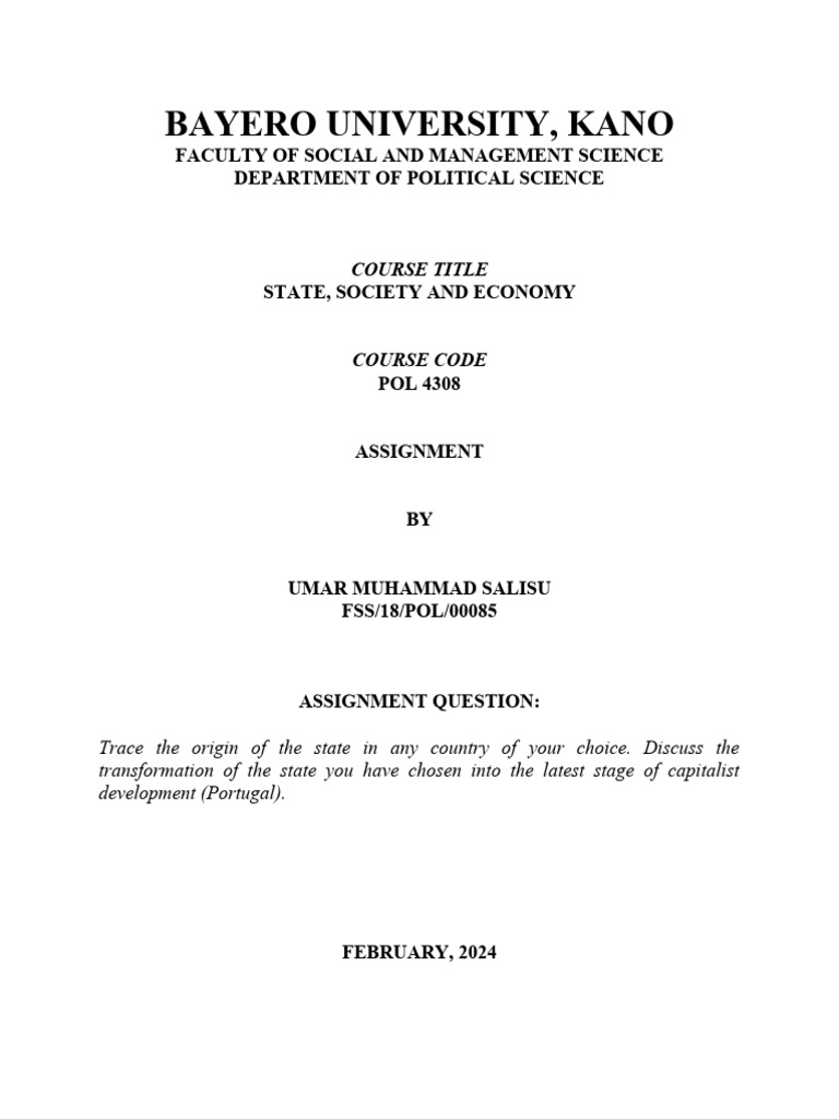 Georgia State Assignment | PDF