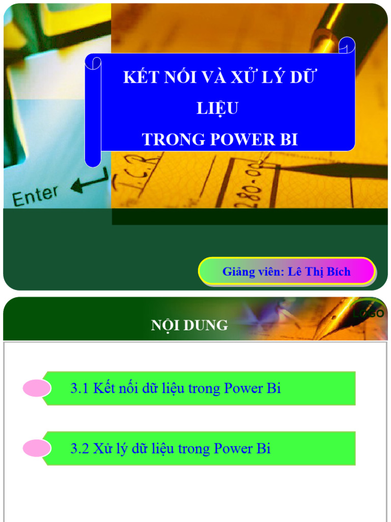 C3. KẾT NỐI VÀ XỬ LÝ DỮ LIỆU TRONG POWER BI | PDF