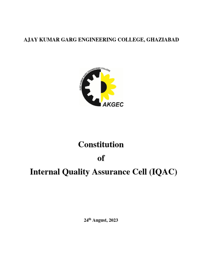 A. AKGEC-IQAC-Constitution | PDF | Business