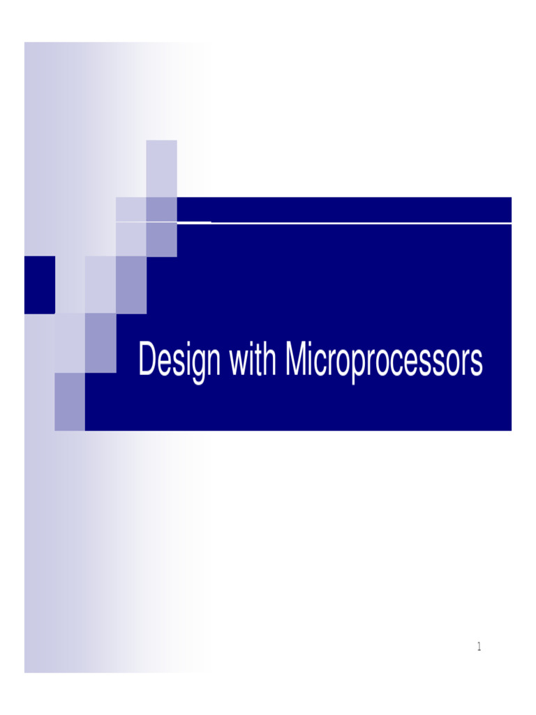 04 - Design With Microprocessors | Download Free PDF | Central Processing Unit | Digital Signal ...