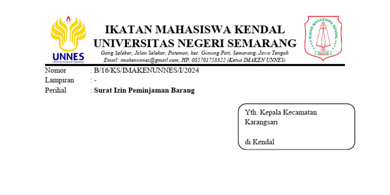 Contoh Amplop Surat | PDF