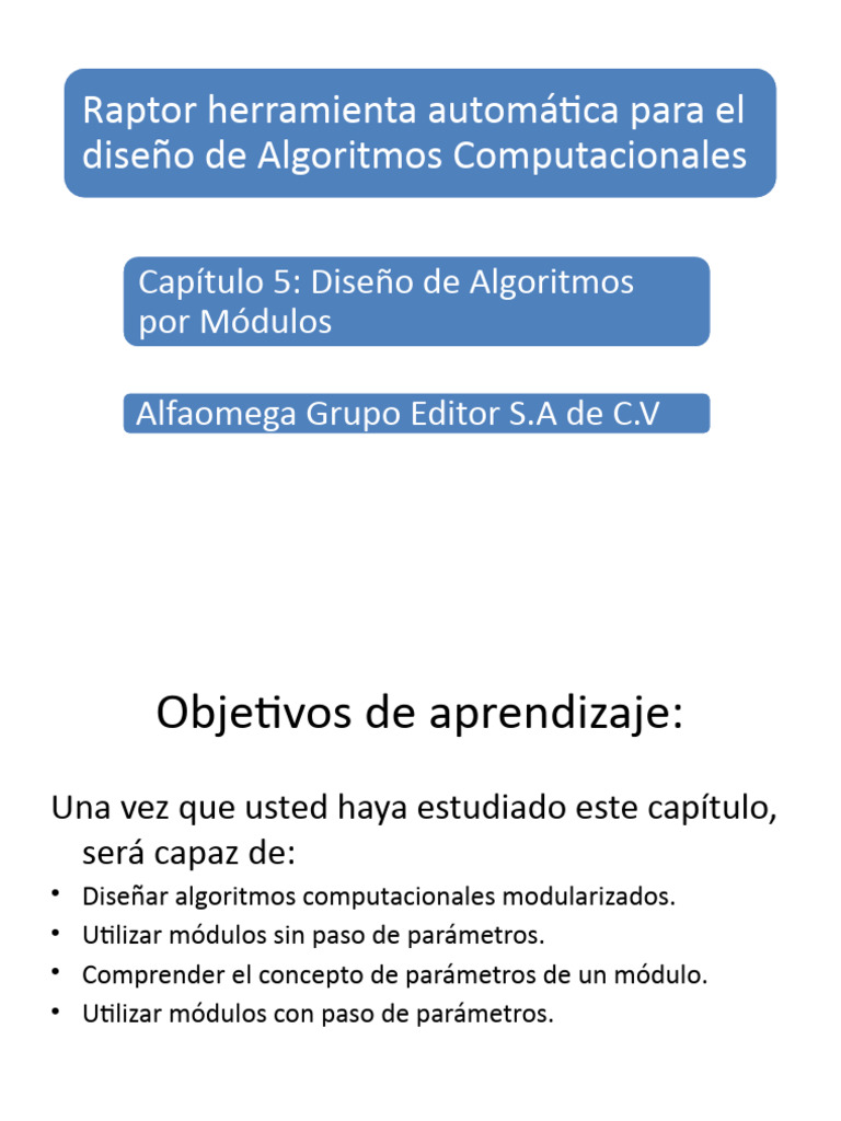 Tutorial50 Presentacion Capitulo 5 Libro Raptor | PDF | Variable ...