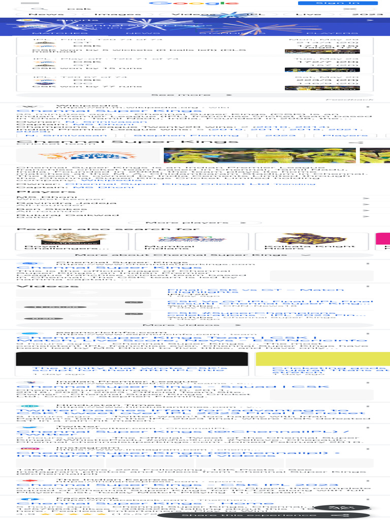 CSK - Google Search | PDF