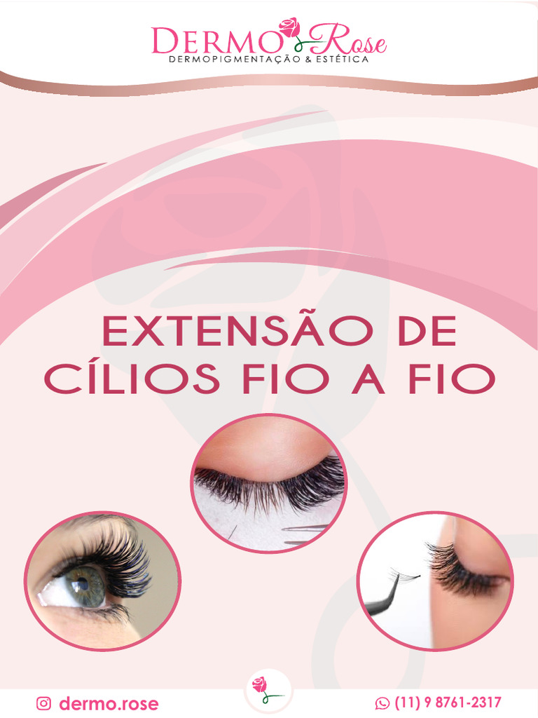 CAPA Apostila de Cílios Fio A Fio 2024 | PDF