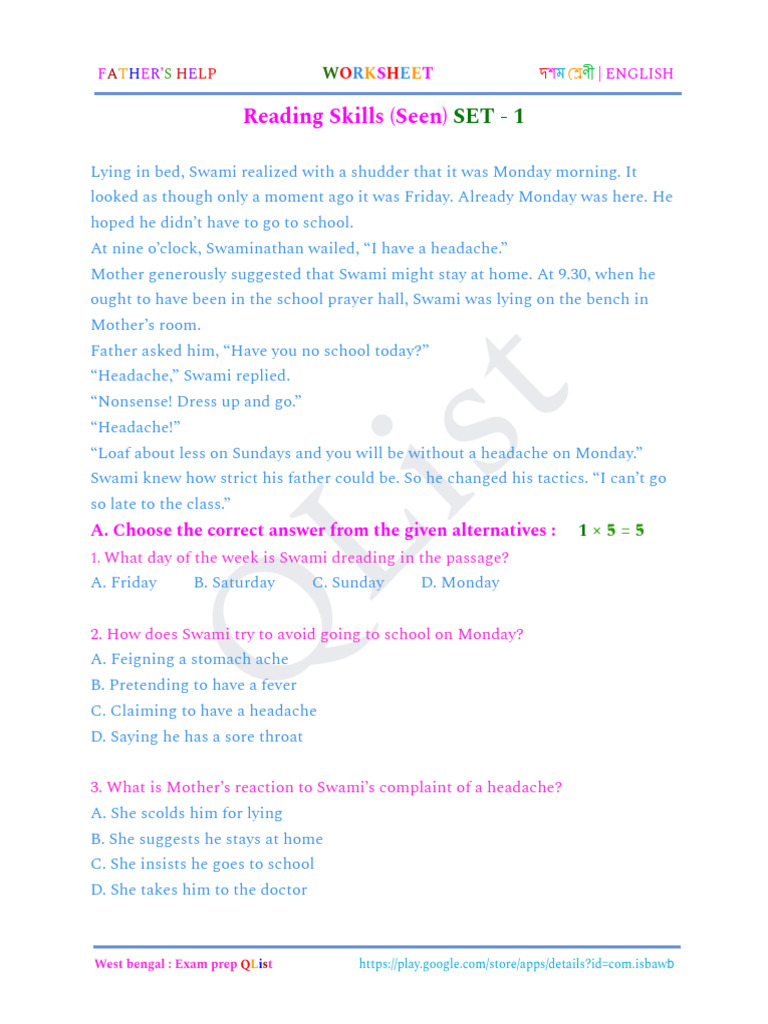 Father's Help Worksheet 1 | PDF | Self-Improvement