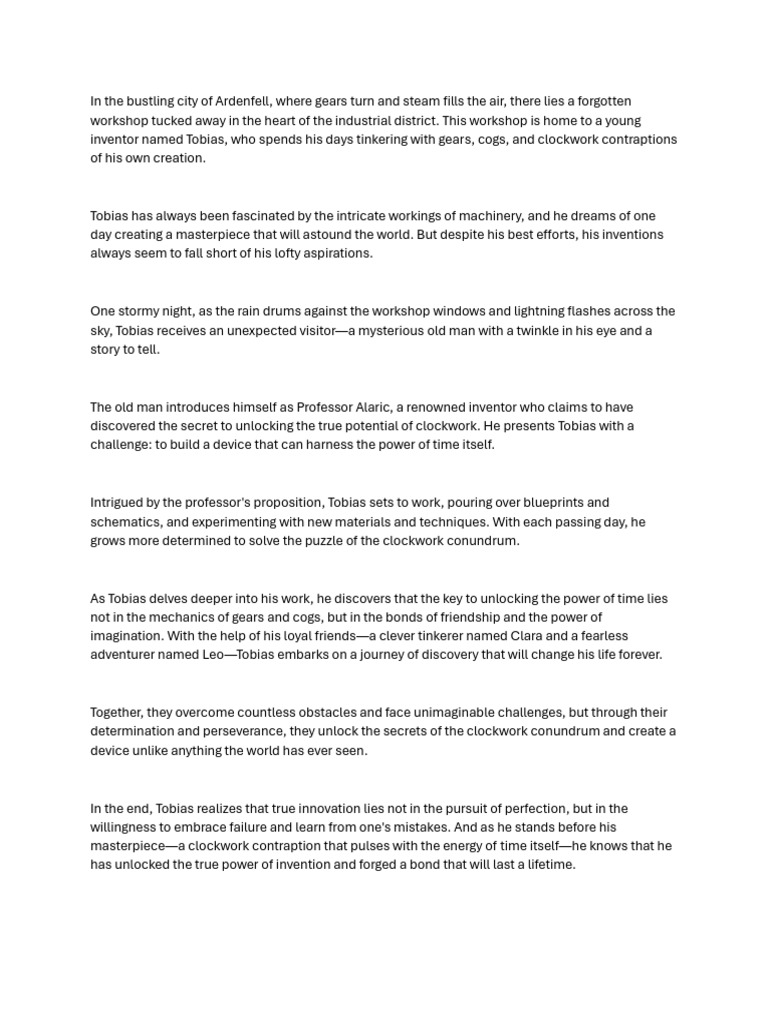 The Clockwork Conundrum | PDF