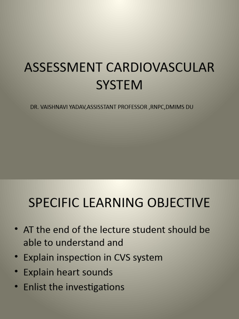 Assessment Cardiovascular System 2 | PDF | Heart | Heart Valve