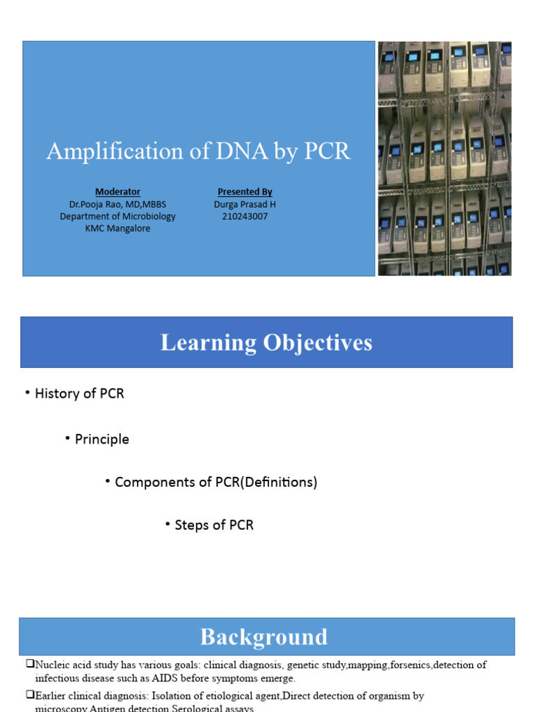 PCR Presentation | PDF
