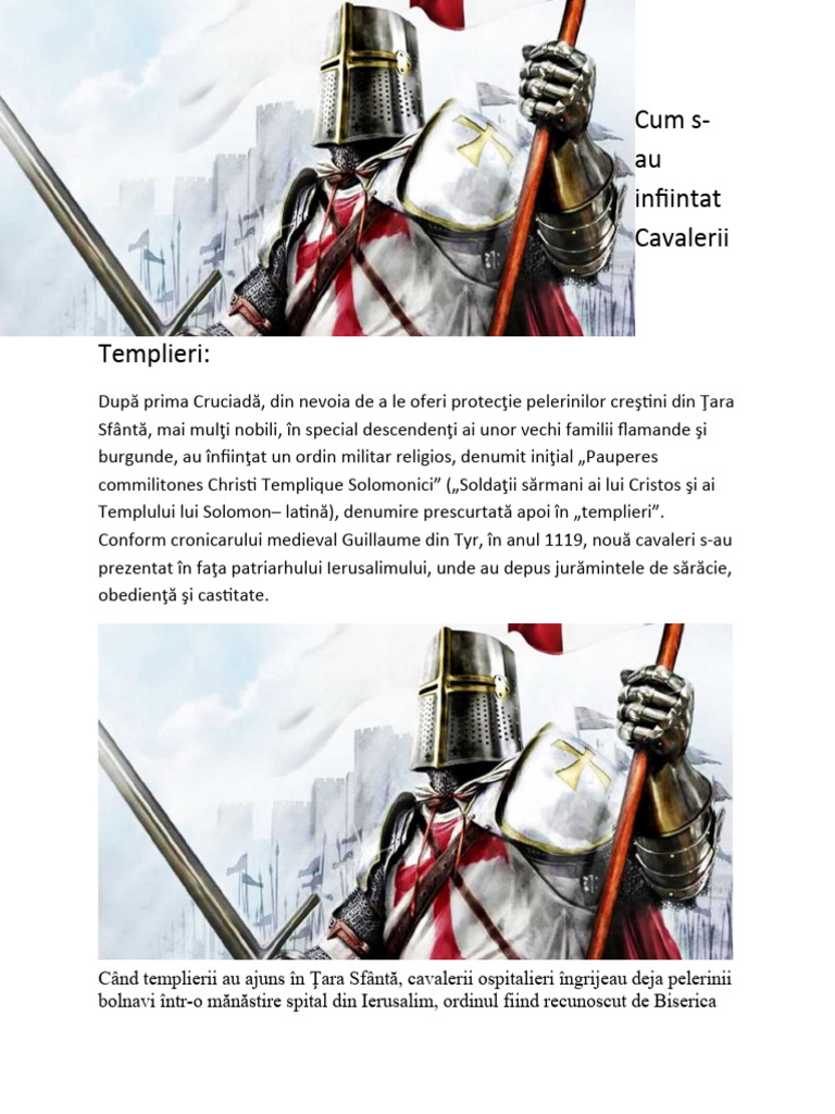 Cavalerii Templieri2 | PDF
