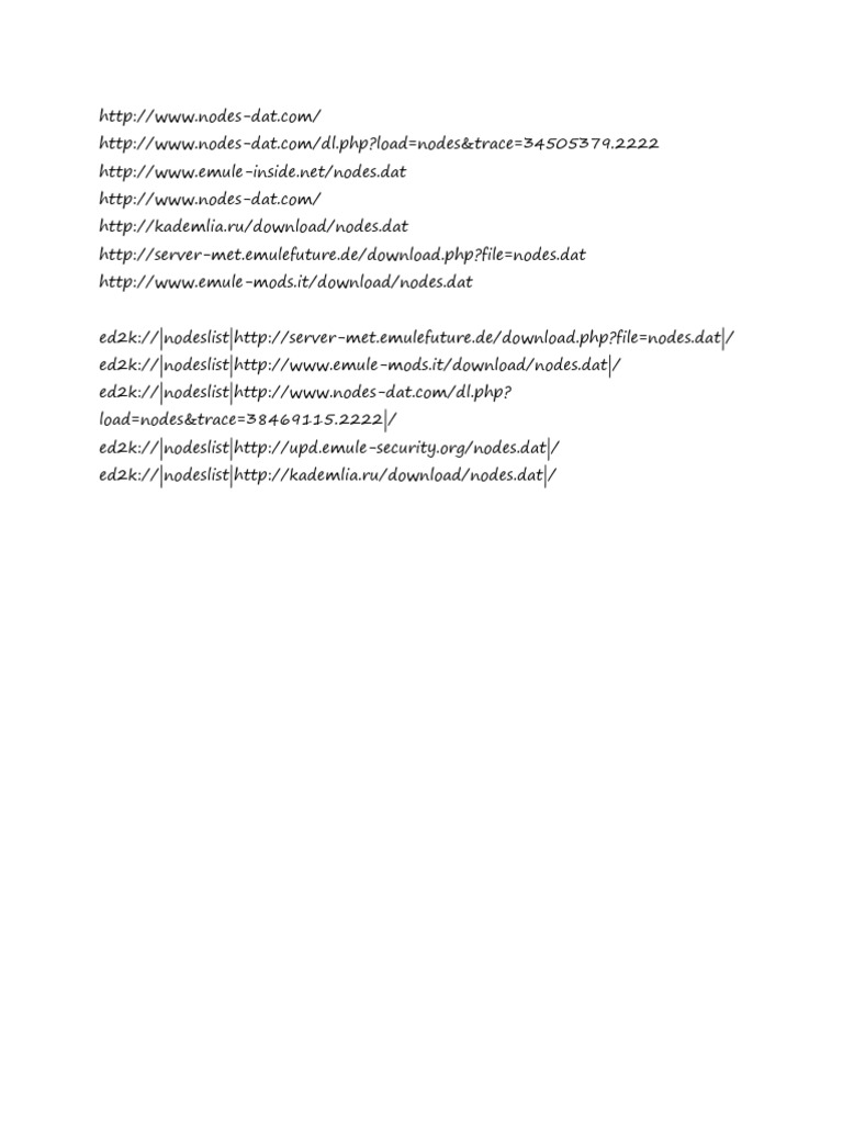 Emule Server Kad | PDF