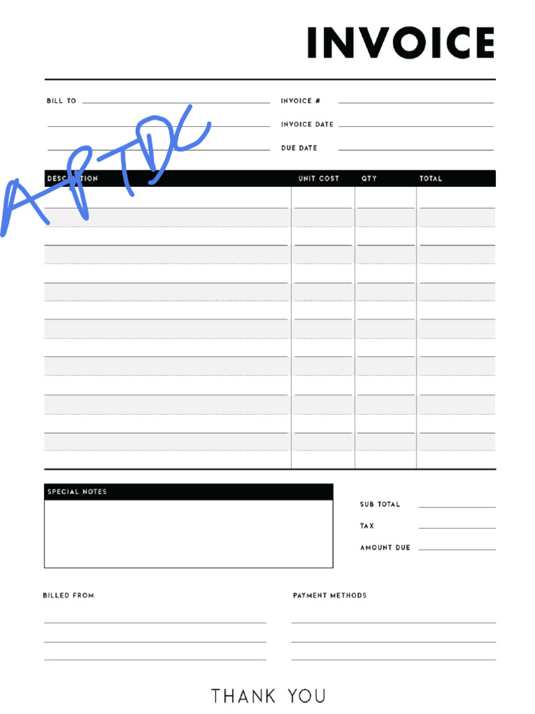 Simple Invoice Template | PDF