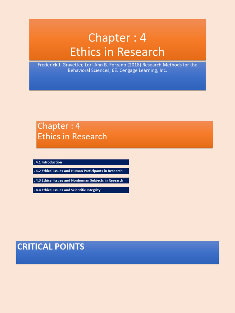 Ch4 Ethics in Research2022 | PDF