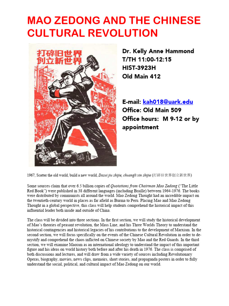 Mao Zedong and The Chinese Cultural Revo | PDF