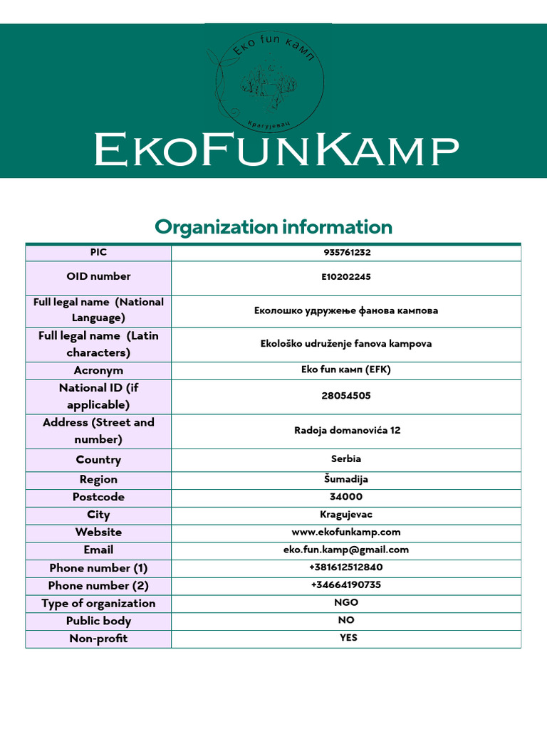 PIF - (Eko Fun Kamp) 2024 | PDF