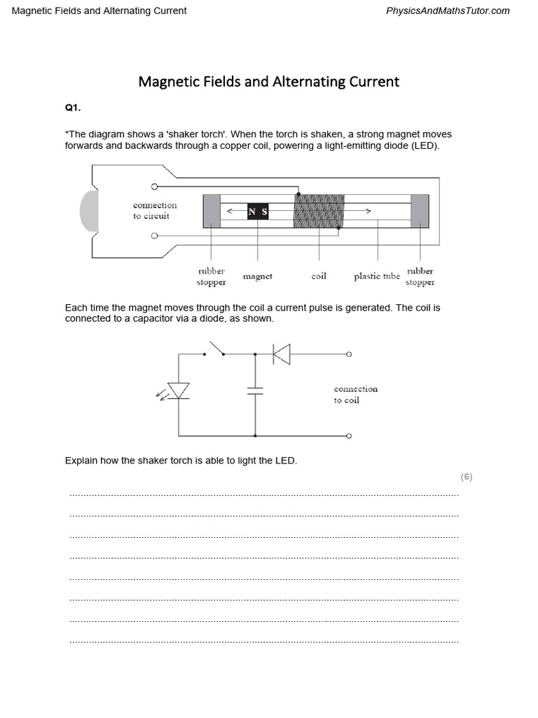 Magnetic Fields and Alternating Current | PDF | Magnetic Field ...