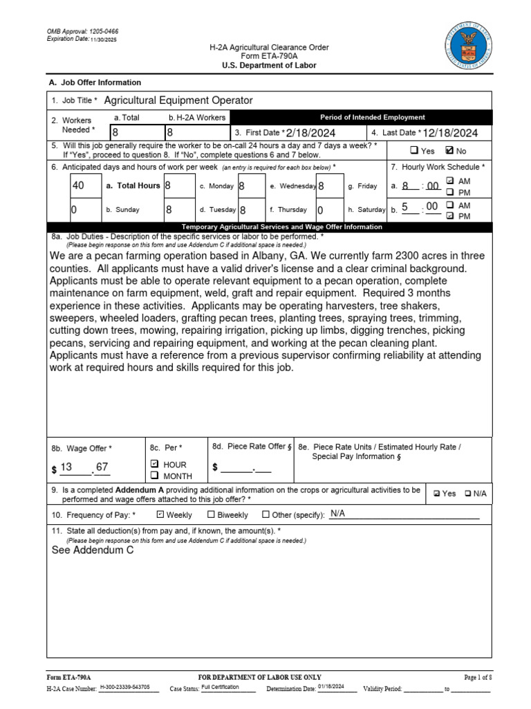 job_order | PDF | Employment | Piece Work