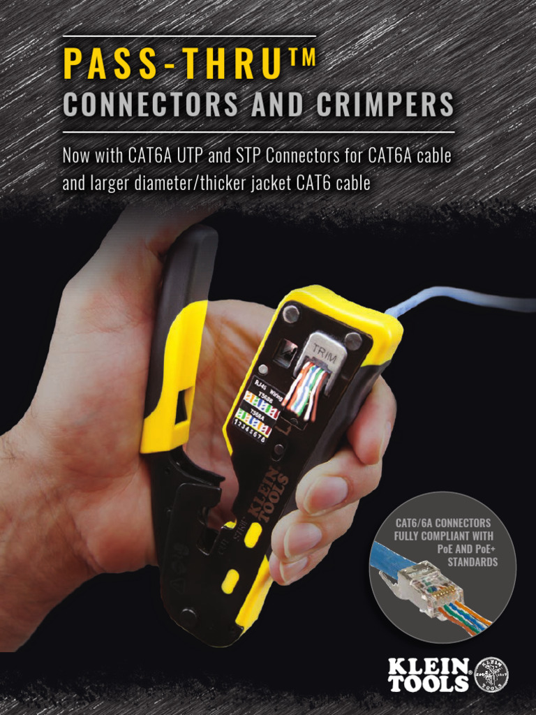 Pass Thru Connectors Crimpers | PDF | Electrical Connector | Electricity