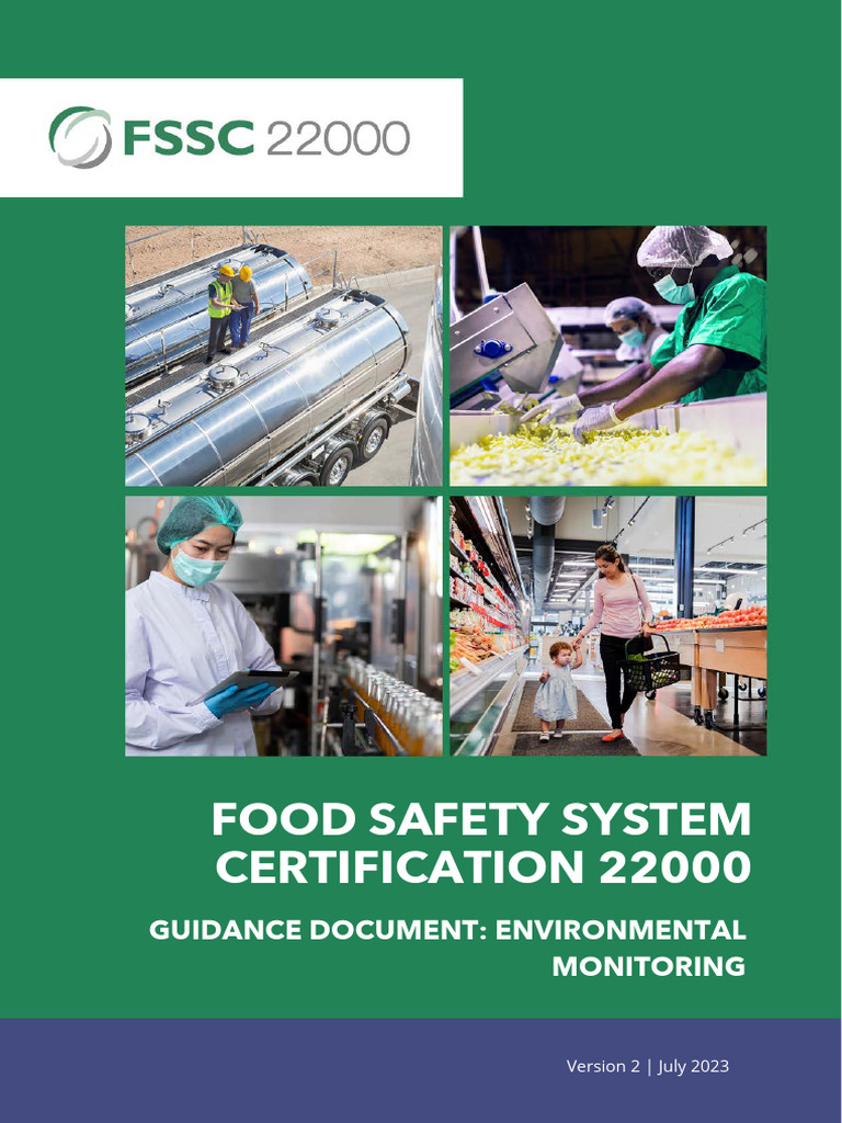 FSSC 22000 V6 Guidance Document Environmental Monitoring | PDF | Environmental Monitoring | Food ...