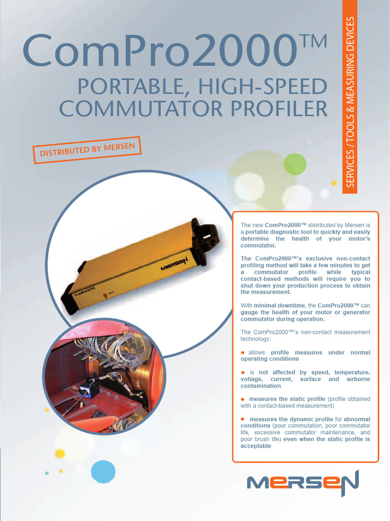 Mersen Commutator-profiler | PDF | Electric Motor | Personal Computers