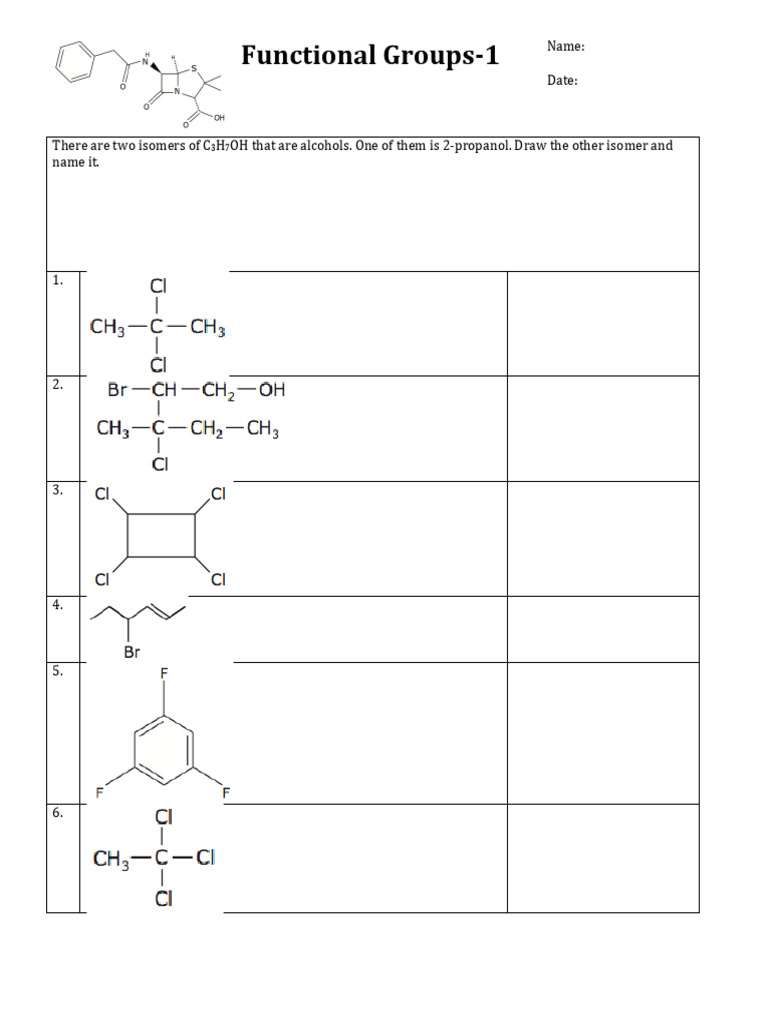 Isomers and Structural Formulas of Alcohols | PDF