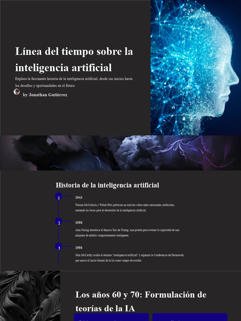 Linea Del Tiempo de La IA Jonathan Gutiérrez 4 Bach Compu | PDF | Inteligencia artificial ...