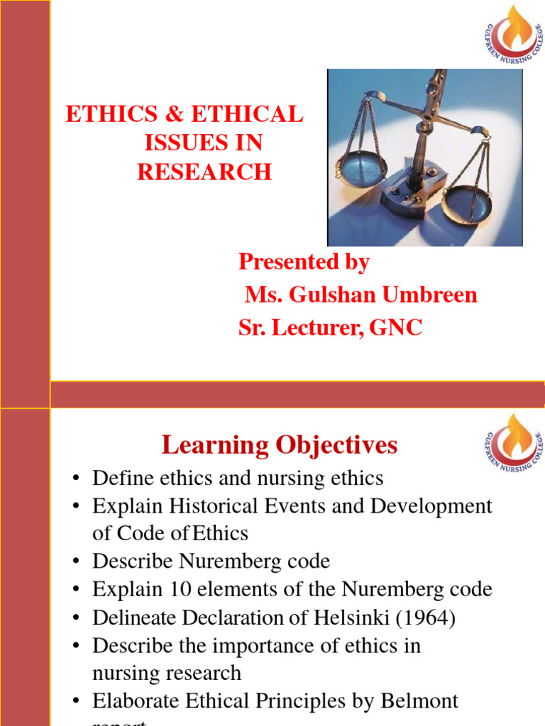Lect 6.7.8. Code of Ethics in Research | PDF