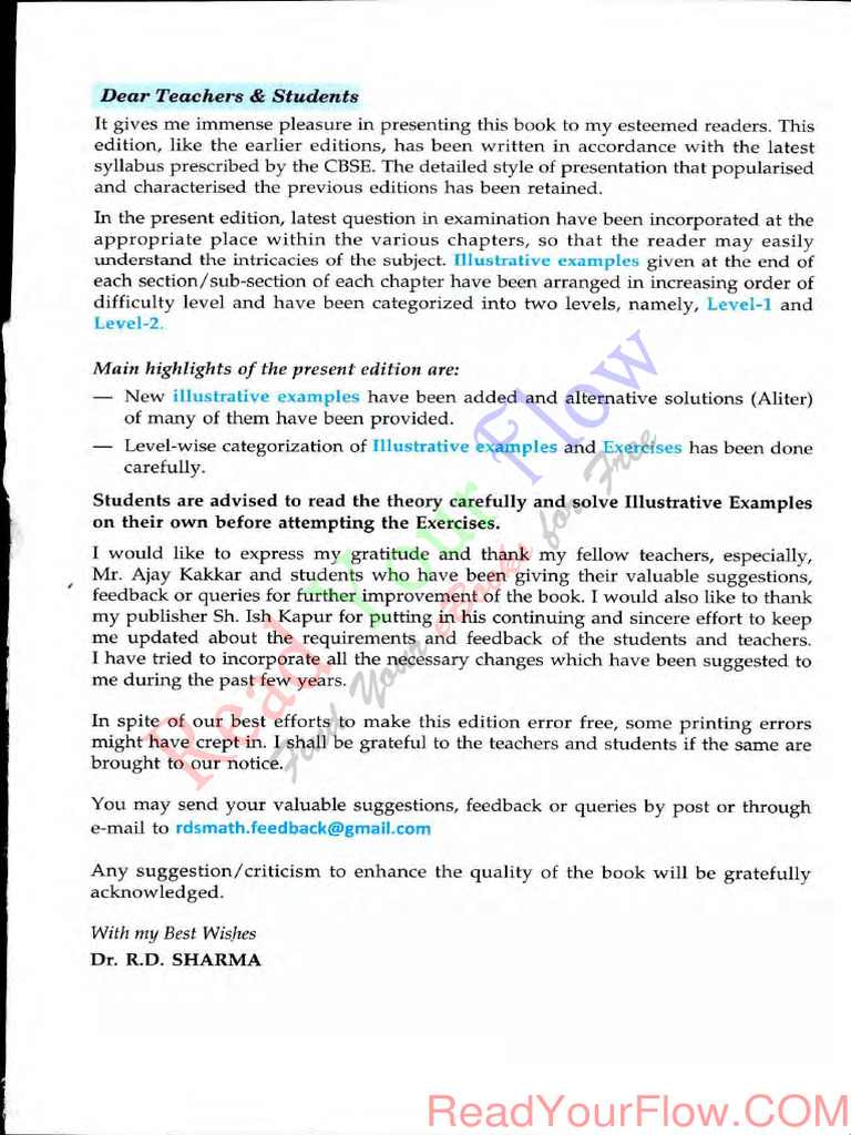 RD Sharma 12 2018-2019 Volume 2 | Download Free PDF | Vector Space ...